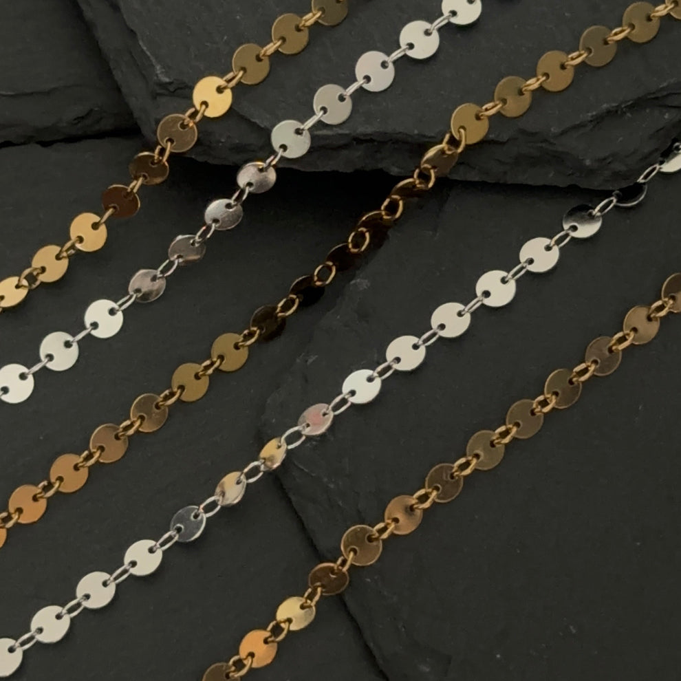 Disc Chain – SSAV Permanent Jewellery Supplies and Wholesale