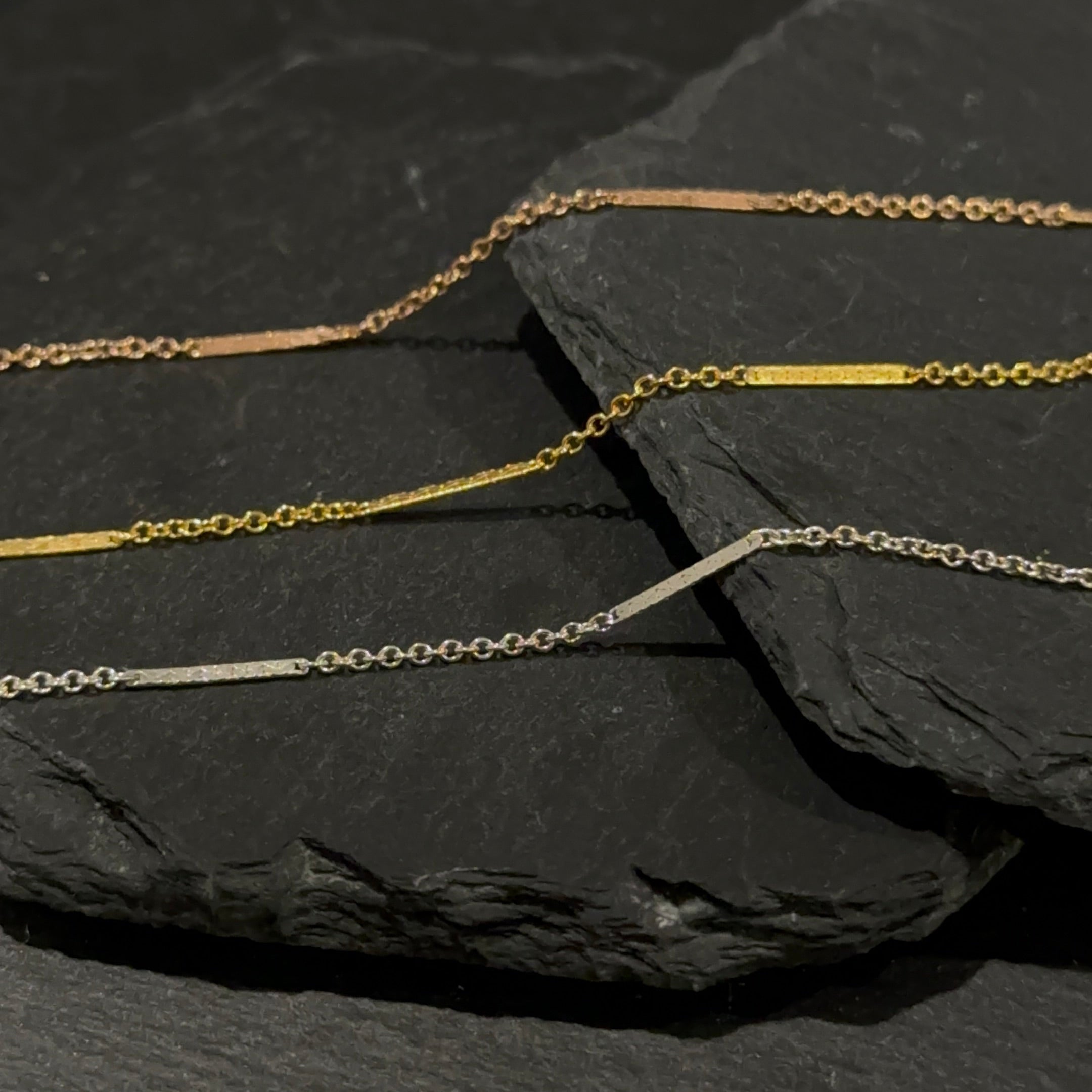 Dapped Long Bar Chain – SSAV Permanent Jewellery Supplies and Wholesale